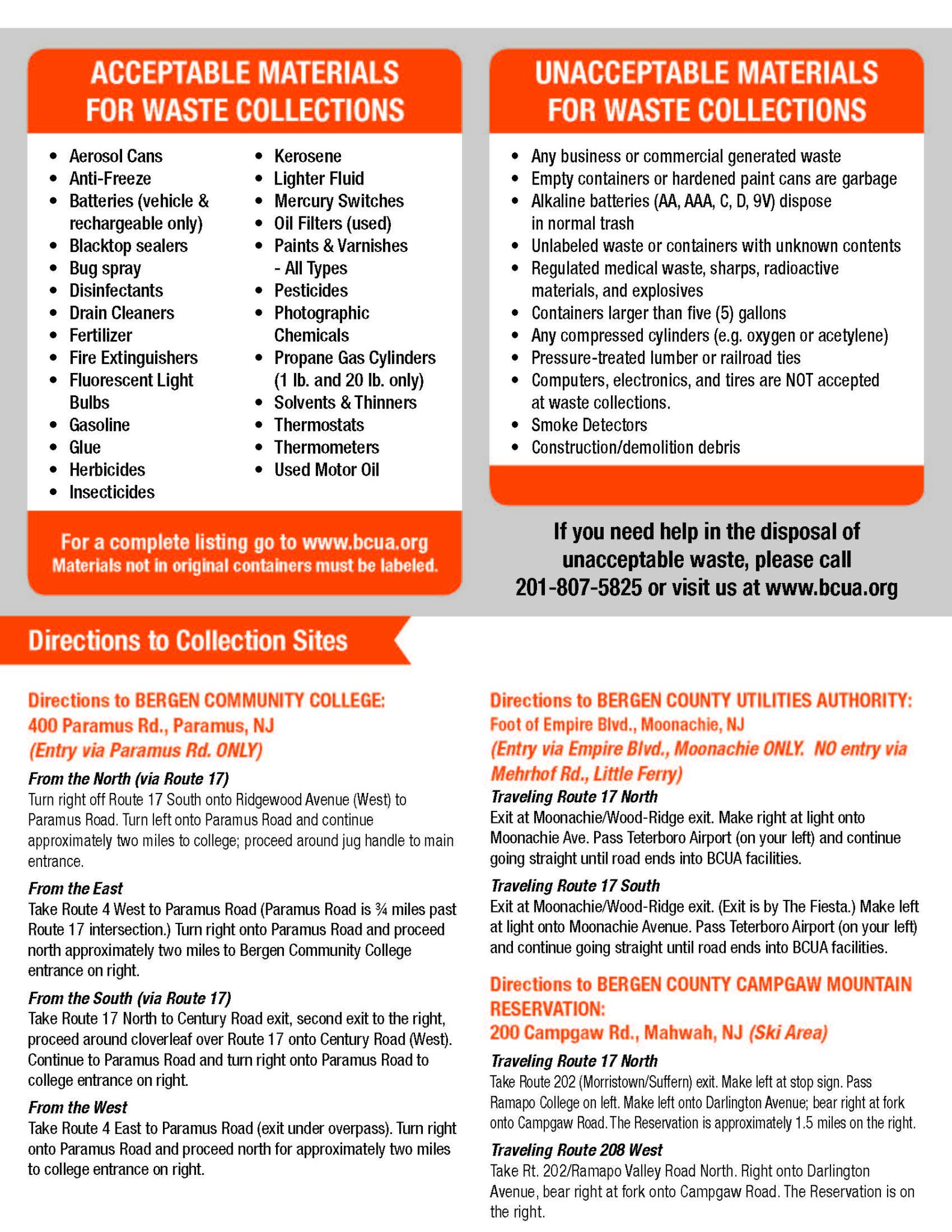 Household Hazardous Waste Collection Event 11/15/25 (Moonachie ...